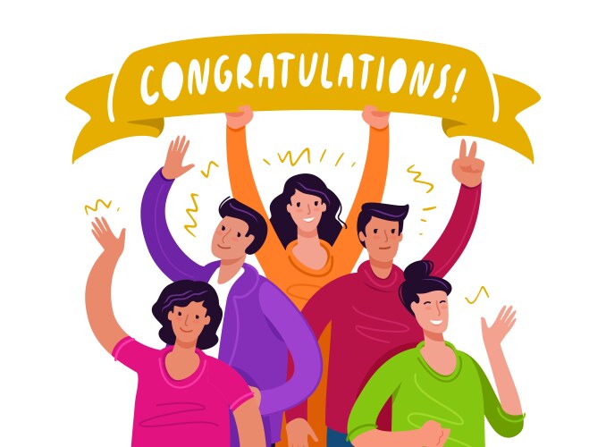 Congratulations Success Vector Images (over 57,000)