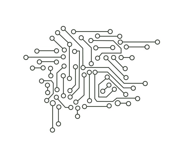 Circuit board pattern abstract technology Vector Image