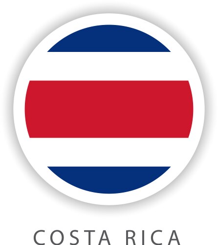 Logo for costa rica Royalty Free Vector Image - VectorStock