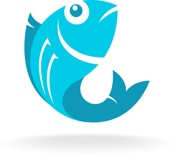 Cartoon smiling catfish Royalty Free Vector Image