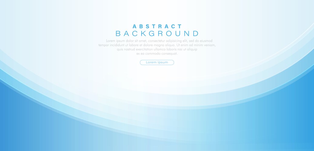 Abstract light blue and white curve background Vector Image