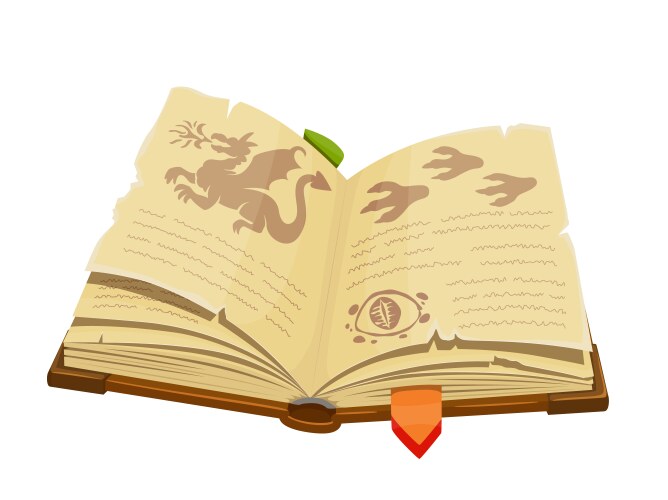 Ancient book Royalty Free Vector Image - VectorStock
