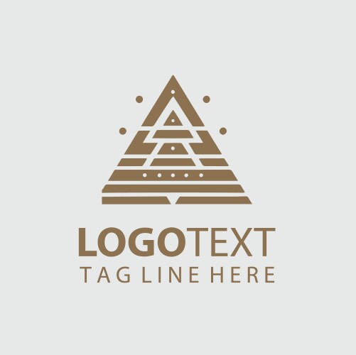 Pyramid logo Royalty Free Vector Image - VectorStock