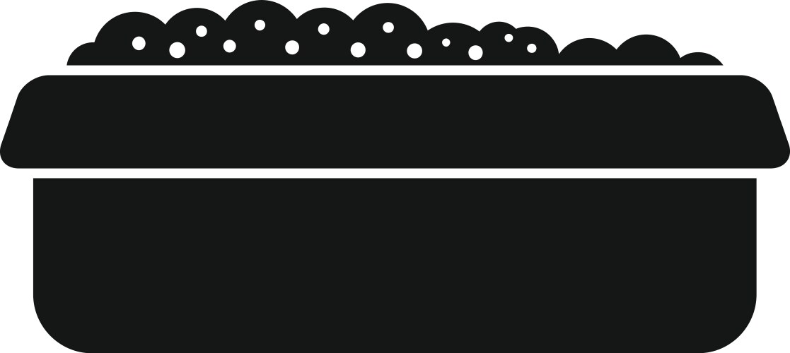 Cat litter box with scoop filled clumping Vector Image