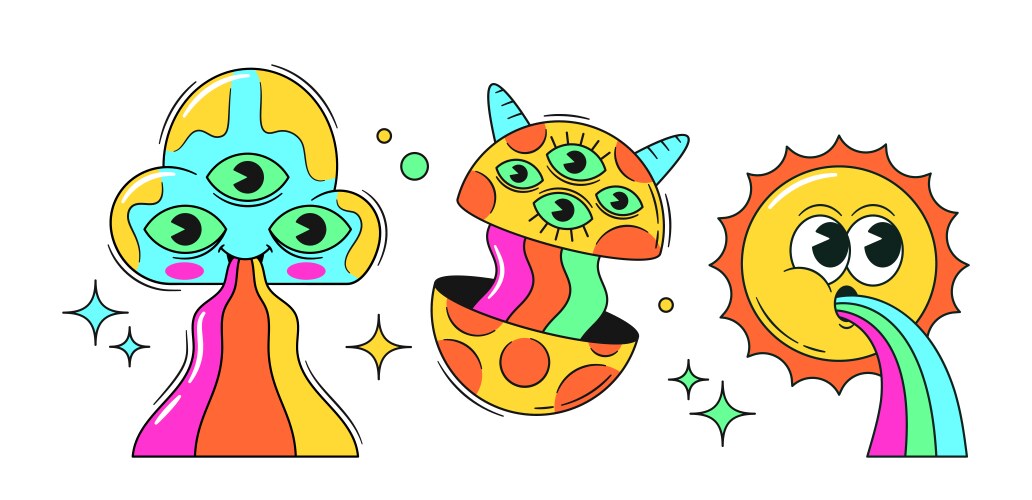 Psychedelic Sun Vector Images (over 2,200)