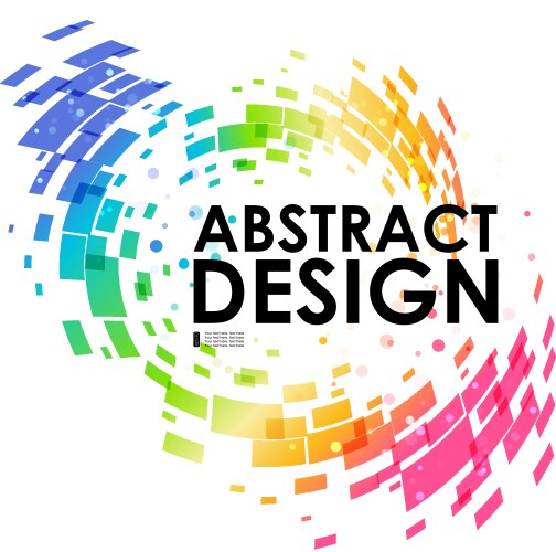 Abstract colorful background with text space Vector Image