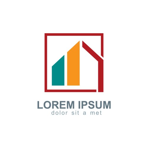 Build home logo for your construction company Vector Image