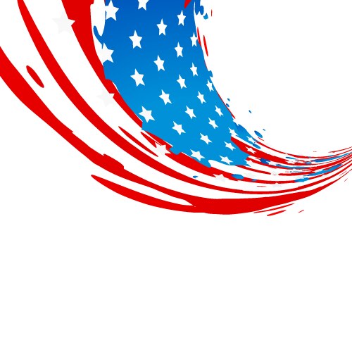 Background in colors of the american flag Vector Image