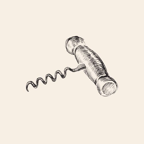 Outline drawing or sketch of cylindrical device Vector Image