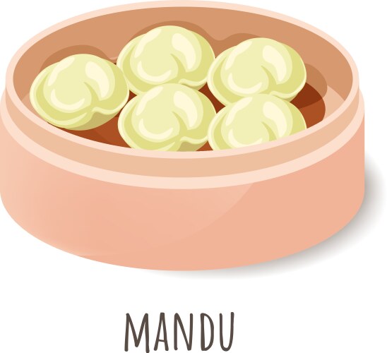 Jin mandu Royalty Free Vector Image - VectorStock