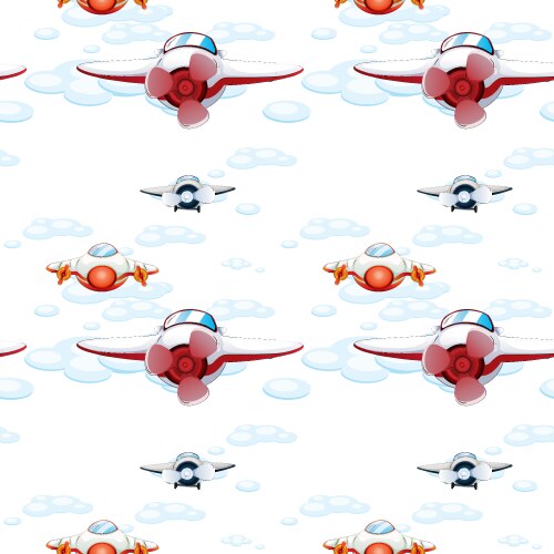 Aeroplane flying background Royalty Free Vector Image