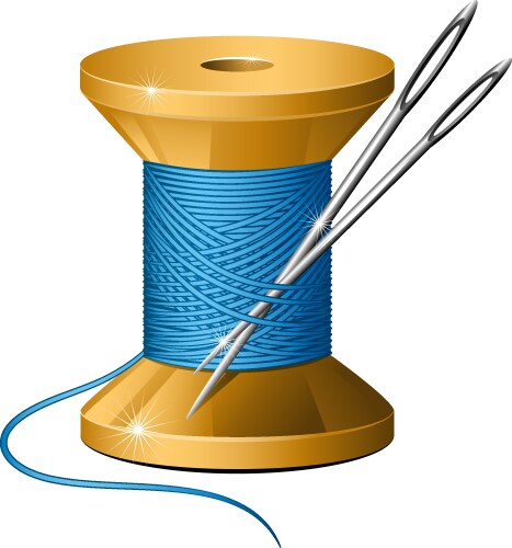 Colored thread reel Royalty Free Vector Image - VectorStock
