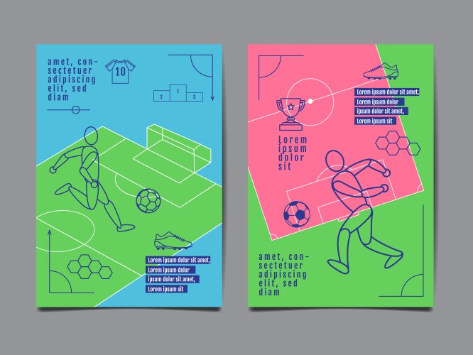 Template sport layout design flat single Vector Image