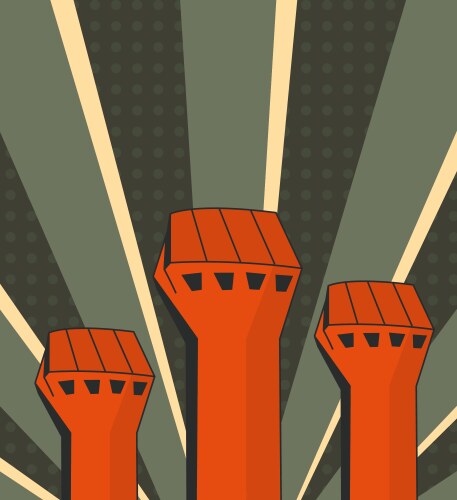 Power fist Royalty Free Vector Image - VectorStock