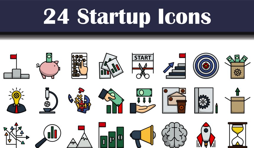 Farmers market food icons set Royalty Free Vector Image