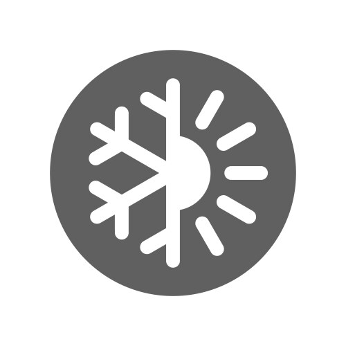 Low temperature warning sign ice cold symbol Vector Image