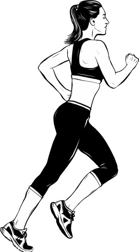 Running Woman Sketch Vector Images (over 1,600)