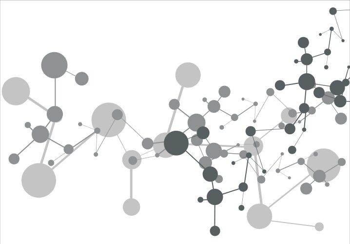 Abstract molecular connection Royalty Free Vector Image