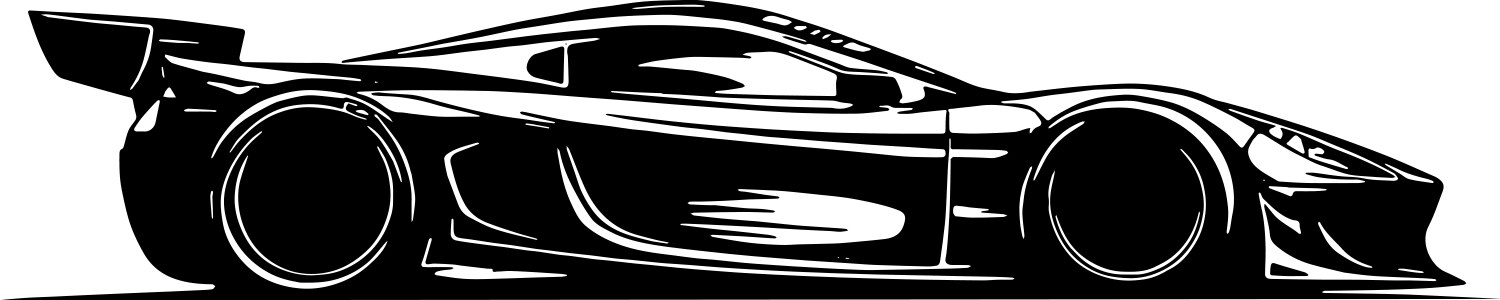 Black and White Racing Cars Clipart Vector Images (over 1,400)
