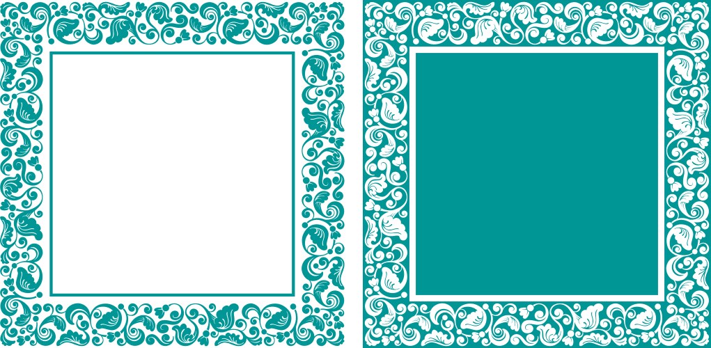 Square frame with cutout paper border Royalty Free Vector