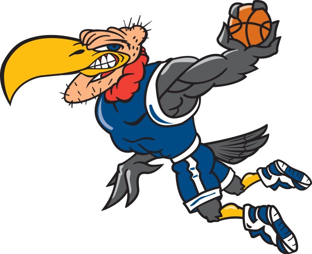 Basketball mascots Royalty Free Vector Image - VectorStock