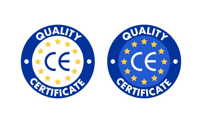 Iso certification logo Royalty Free Vector Image