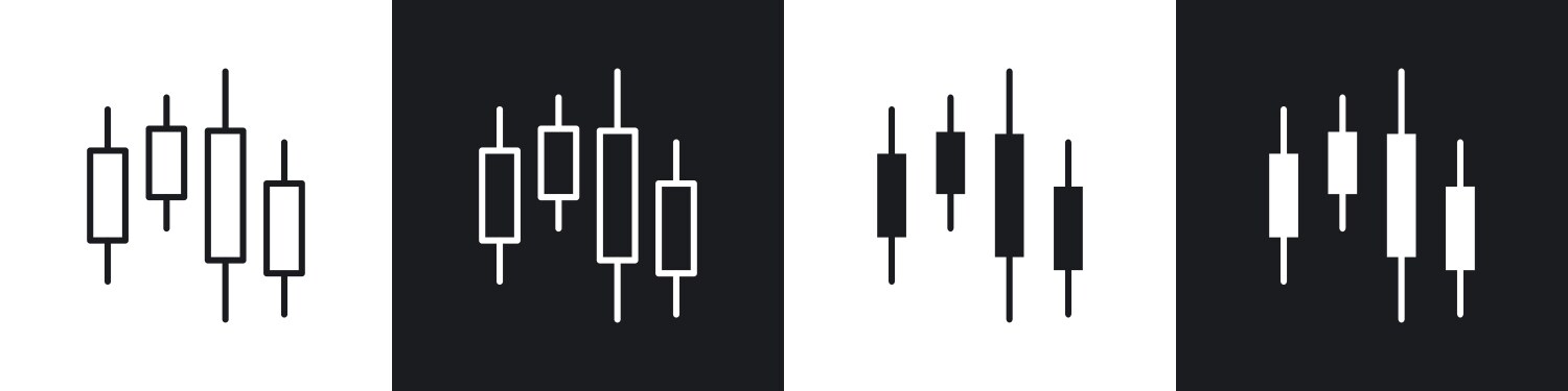 Candlestick Chart Logo Vector Images (over 410)