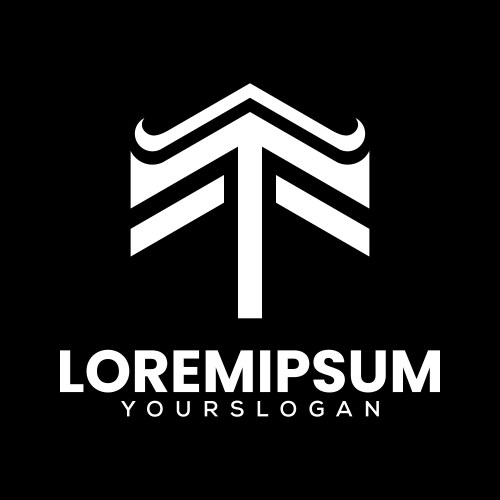 Letter t m monogram logo design Royalty Free Vector Image