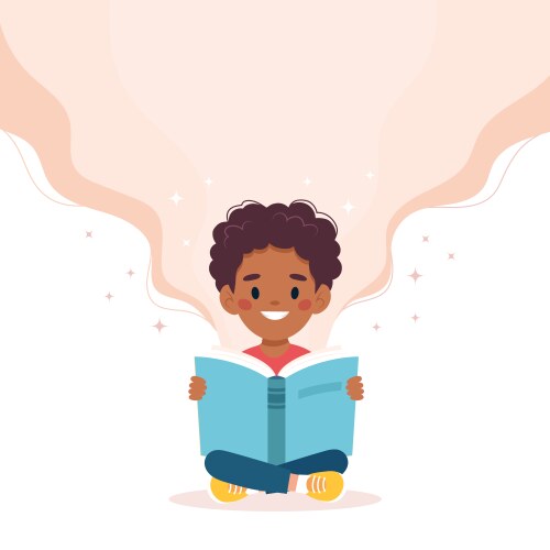Black Boy Reading Clipart Black Boy Reading Clipart, Vector School