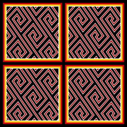 Traditional ethnic pattern from toraja indonesia Vector Image
