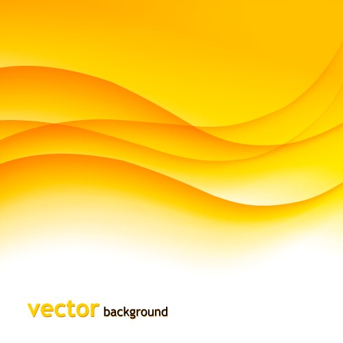 Color hand-drawing wave sunny background gradient Vector Image