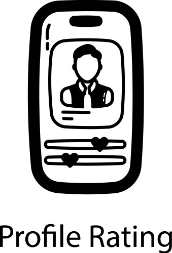 Profile rating Royalty Free Vector Image - VectorStock