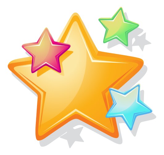 Student with book star character cartoon style Vector Image