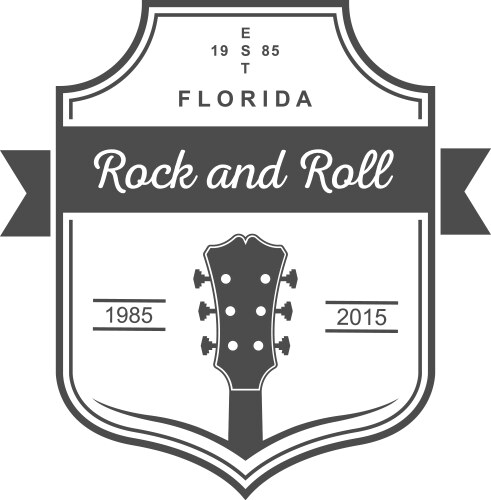 Rock music instruments Royalty Free Vector Image