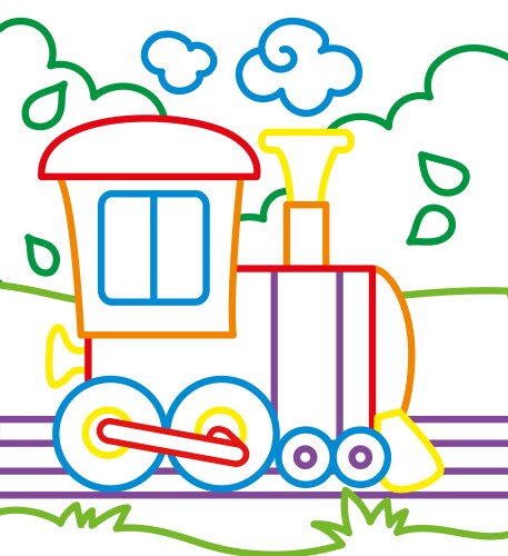 Easter bunny coloring page Royalty Free Vector Image