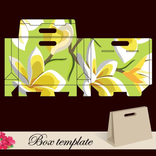 Gift box template Royalty Free Vector Image - VectorStock