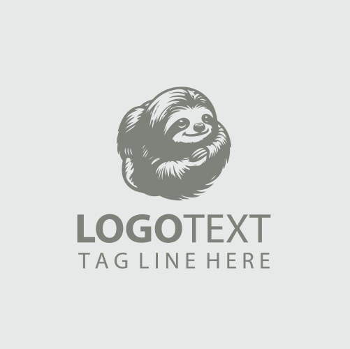 Sloth logo Royalty Free Vector Image - VectorStock