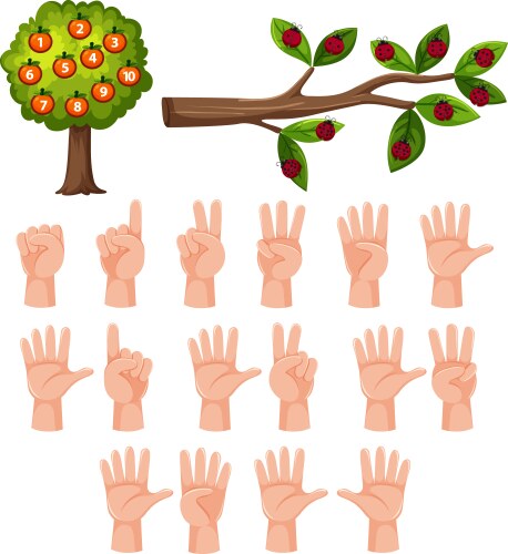 Finger Math Vector Images (over 1,000)