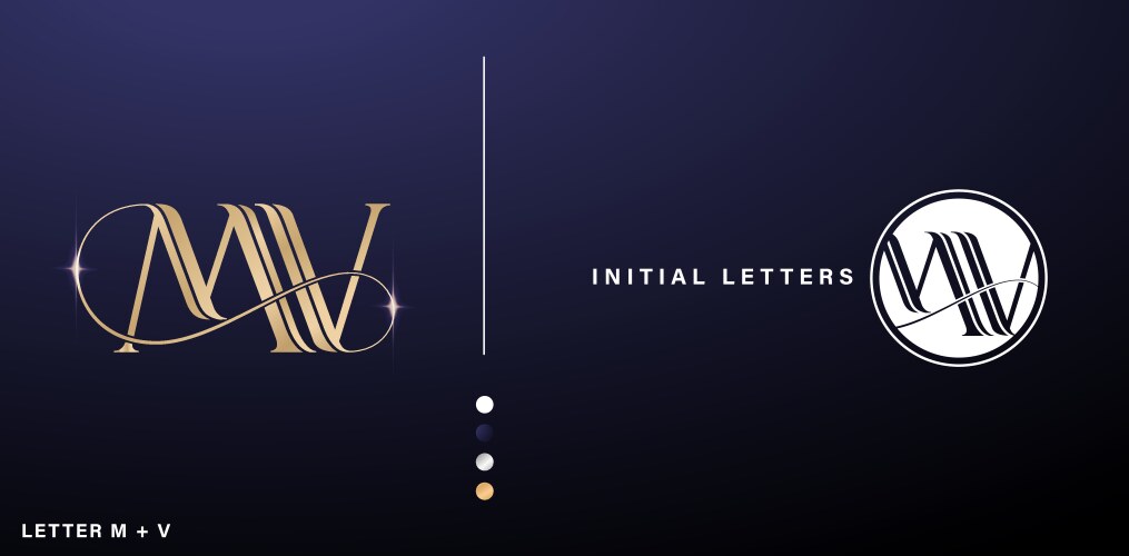 Mv Monogram Vector Images (over 1,600)