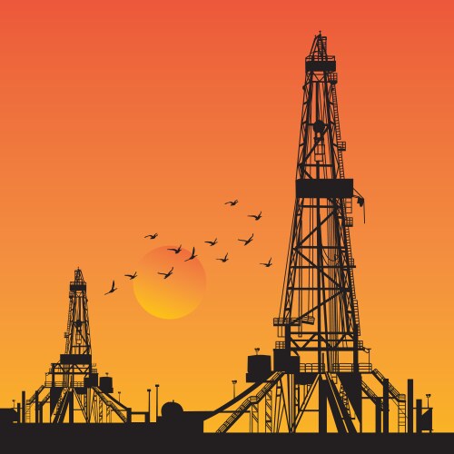 Oil Rig Silhouette Vector Images (over 5,600)