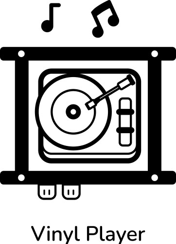 Record player Royalty Free Vector Image - VectorStock