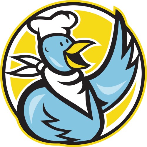 Cook chef logo or label restaurant concept Vector Image