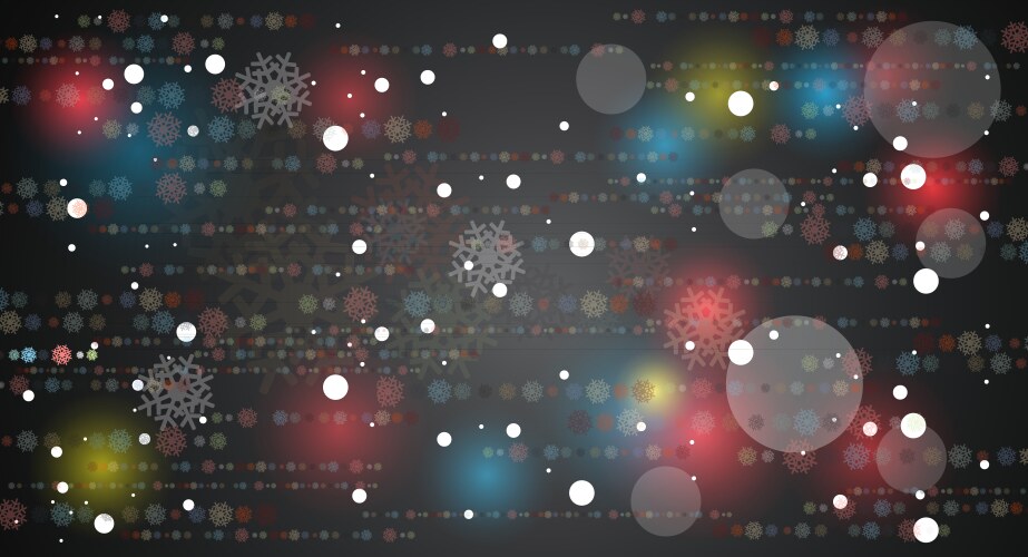 Abstract winter snow dynamic fade banner Vector Image