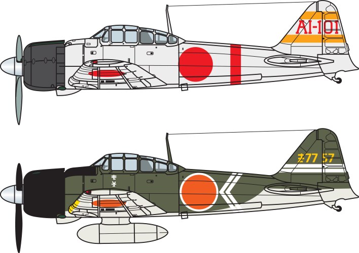 Aircraft color scheme Royalty Free Vector Image