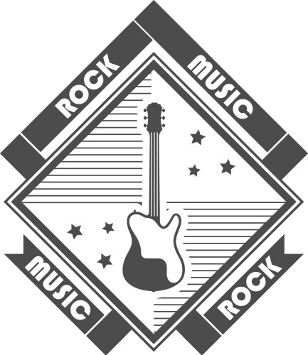 Rock music instruments Royalty Free Vector Image