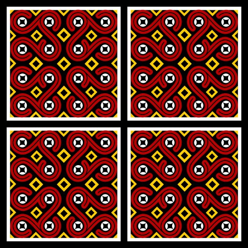 Traditional ethnic pattern from toraja indonesia Vector Image