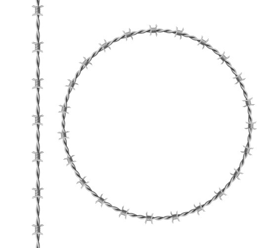 Barbed wire Royalty Free Vector Image - VectorStock