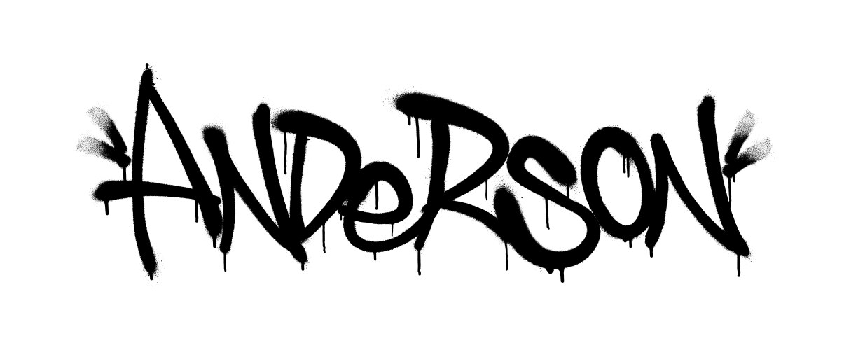 Anthony name in graffiti style Royalty Free Vector Image
