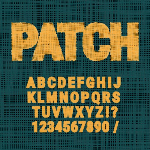 Thread font Royalty Free Vector Image - VectorStock