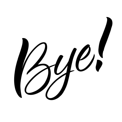 Good bye text continuous one line drawing sketch Vector Image